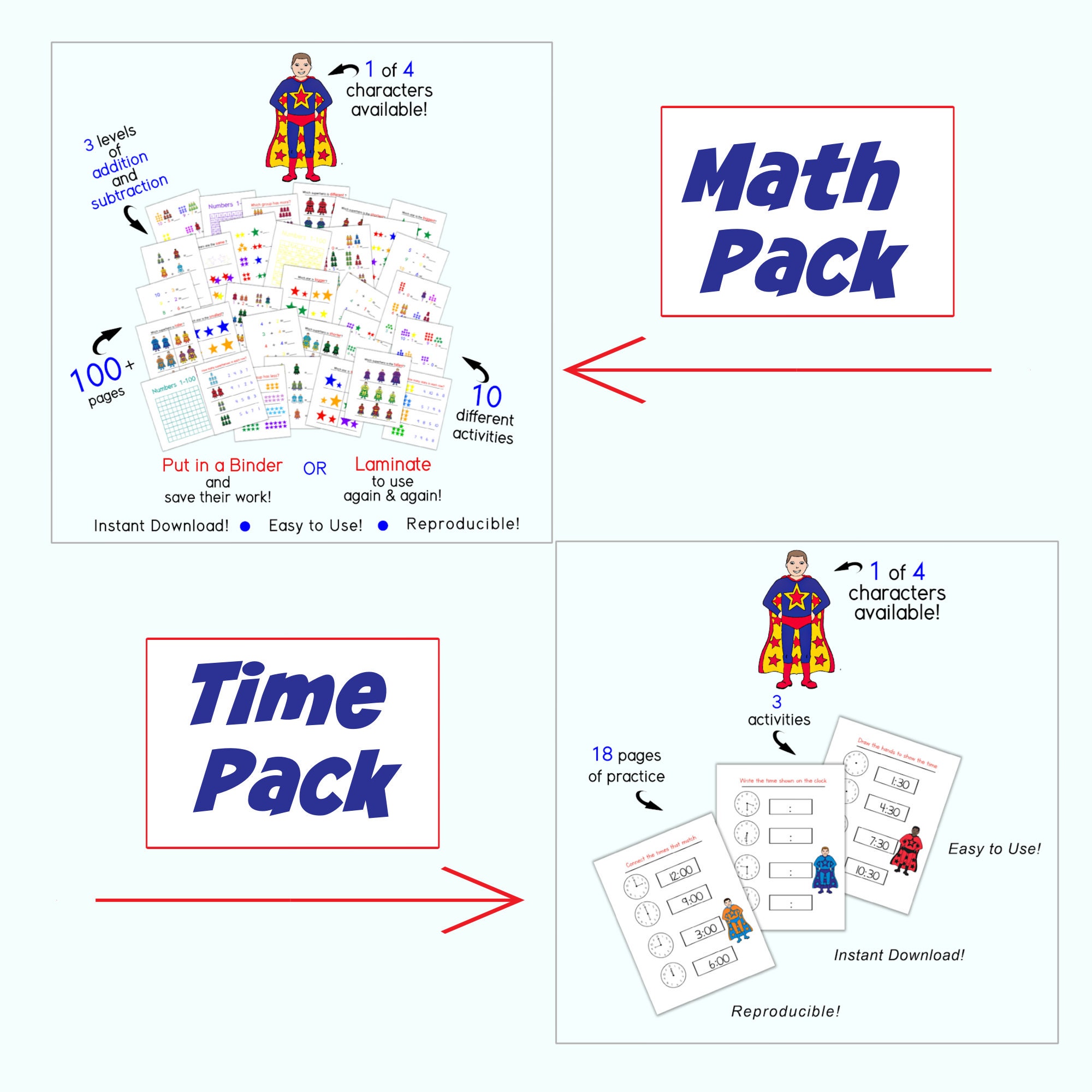 Superhero Preschool Bundle, Superhero Kindergarten Bundle, Preschool ...