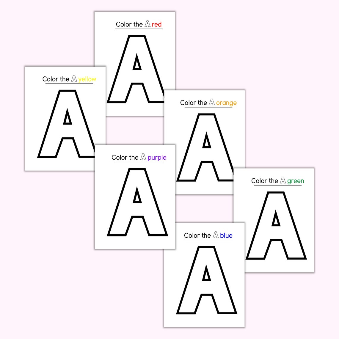 Princess Letter Learning Pack, Learning Letters, Princess Alphabet ...