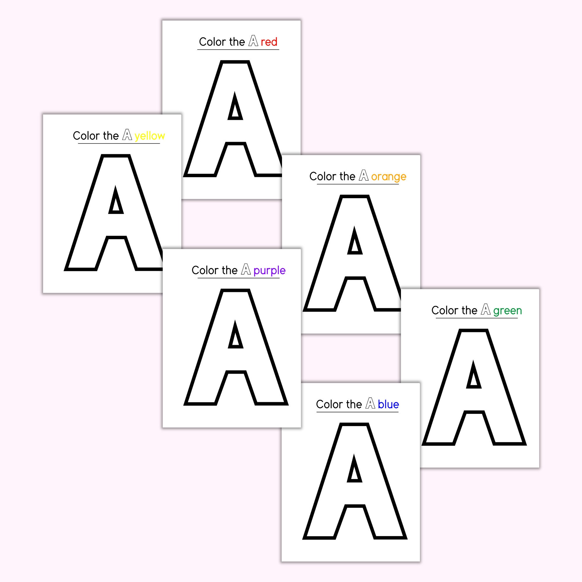 Princess Letter Learning Pack, Learning Letters, Princess Alphabet ...