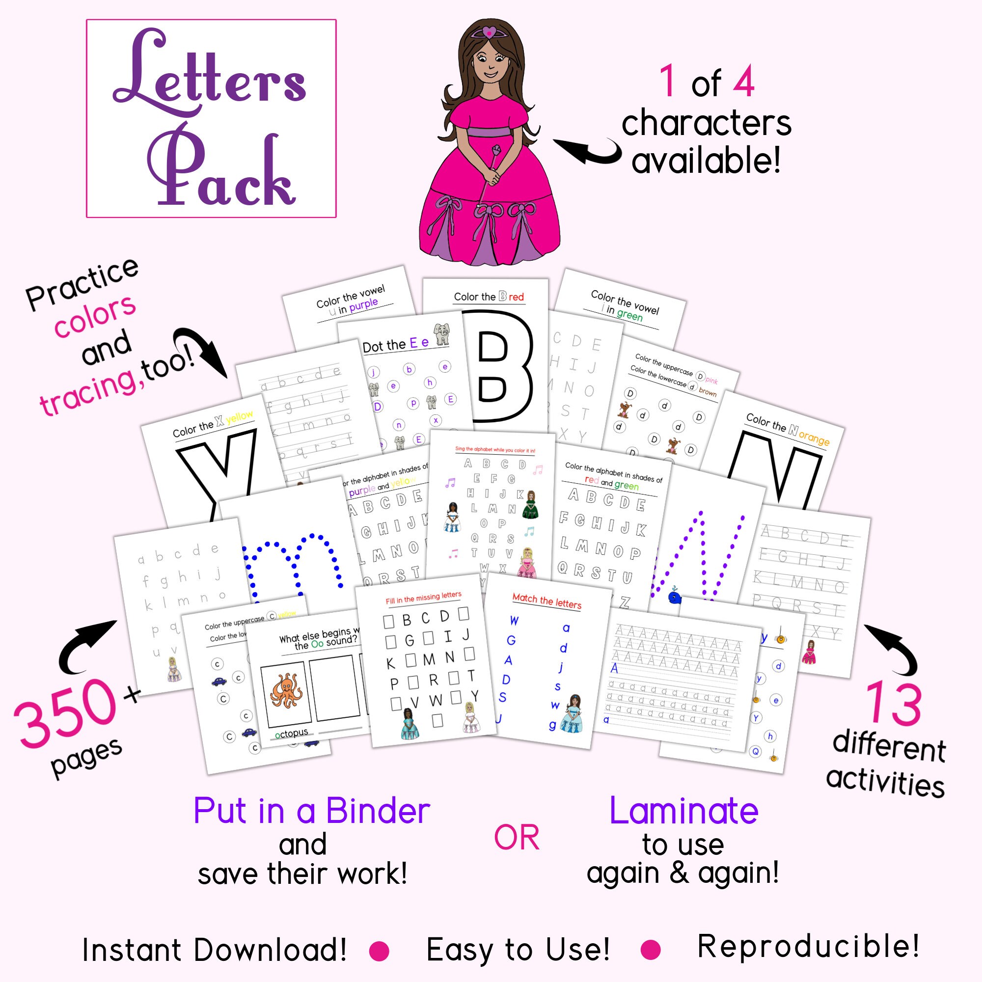 Princess Preschool Bundle, Princess Kindergarten Bundle, Preschool ...