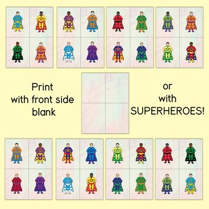 Superhero Letter Flashcards Superhero Alphabet Flashcards - Etsy