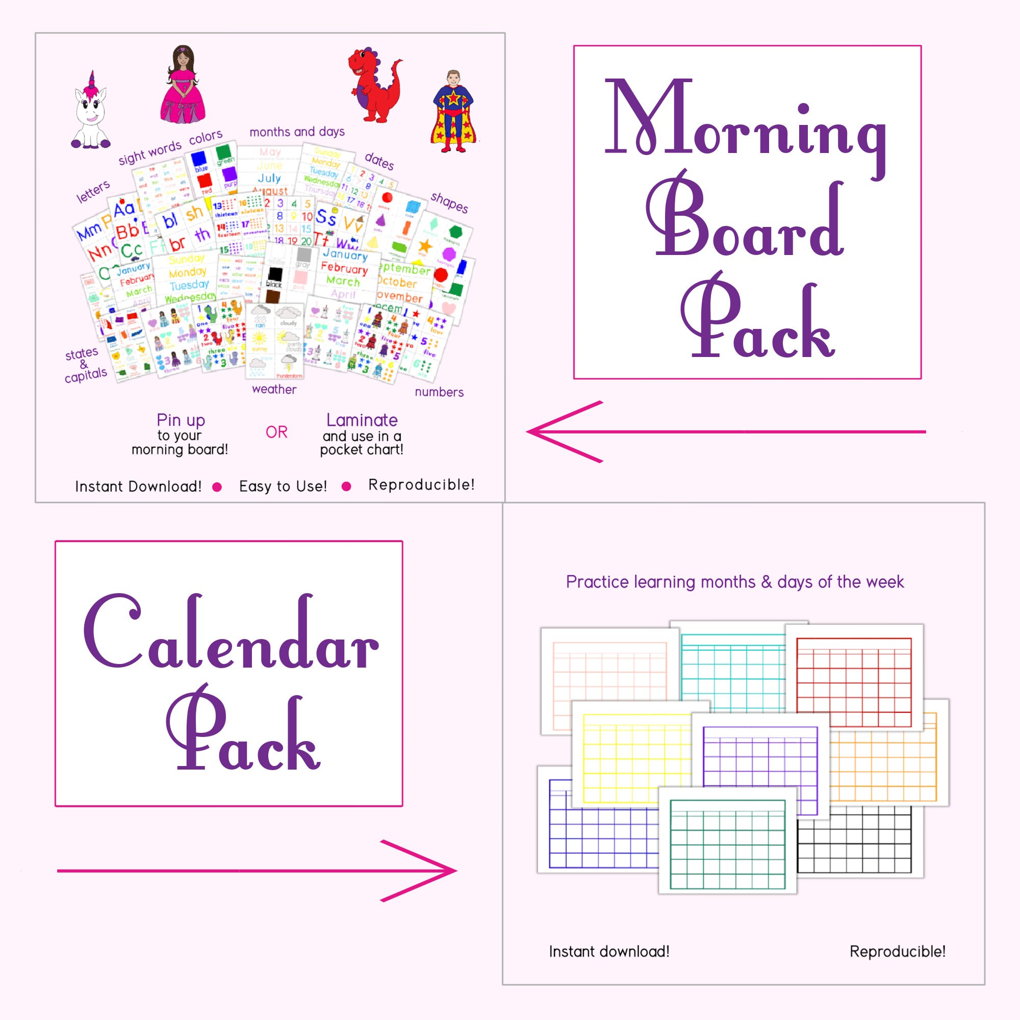 Princess Preschool Bundle, Princess Kindergarten Bundle, Preschool ...