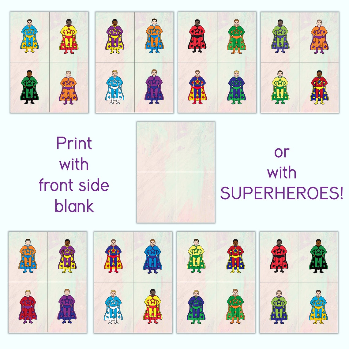 Superhero Number Flashcards, Superhero Counting Flashcards, Preschool ...