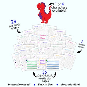 Dinosaur Preschool Planner, Dinosaur Preschool, Preschool Planner ...