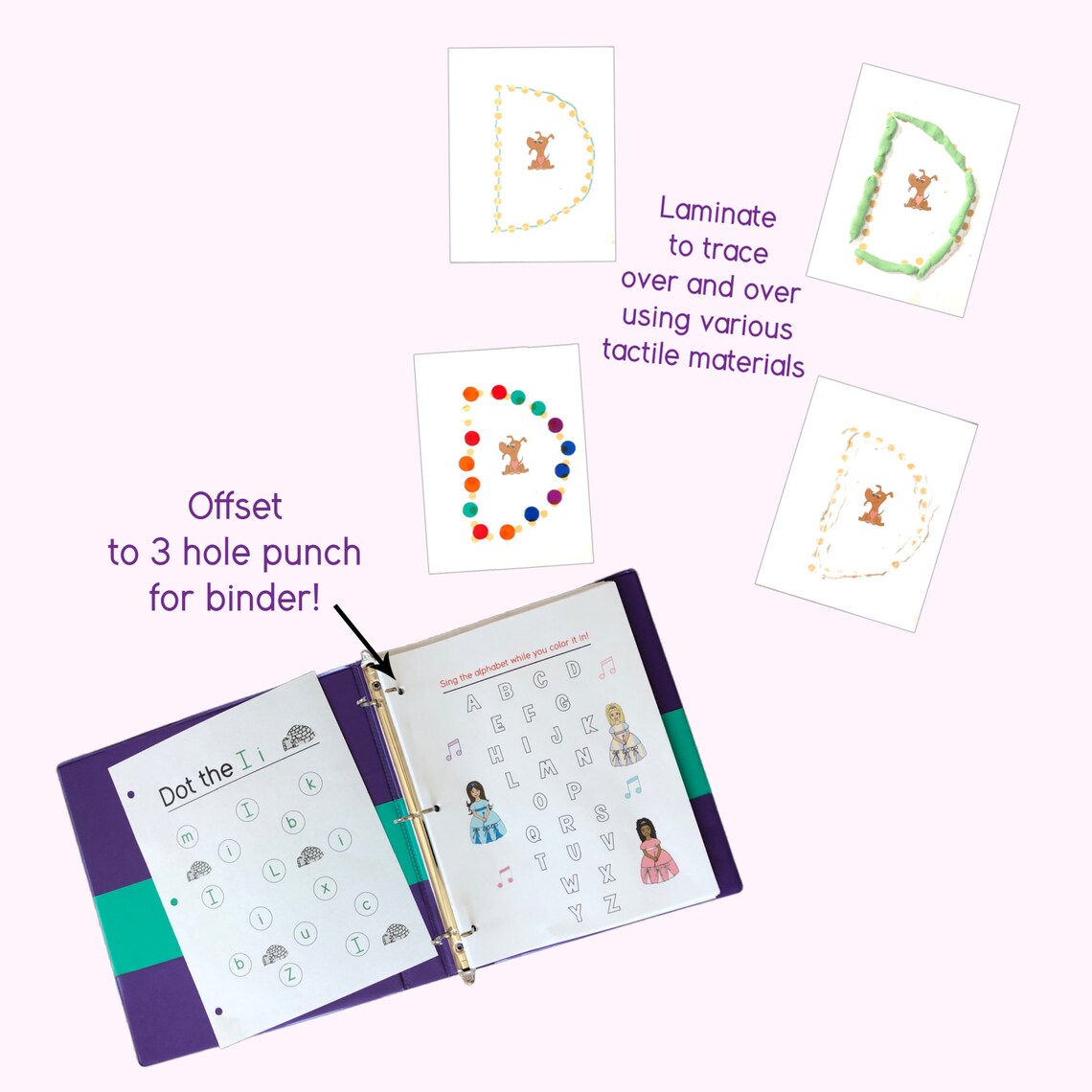 Princess Letter Learning Pack, Learning Letters, Princess Alphabet ...