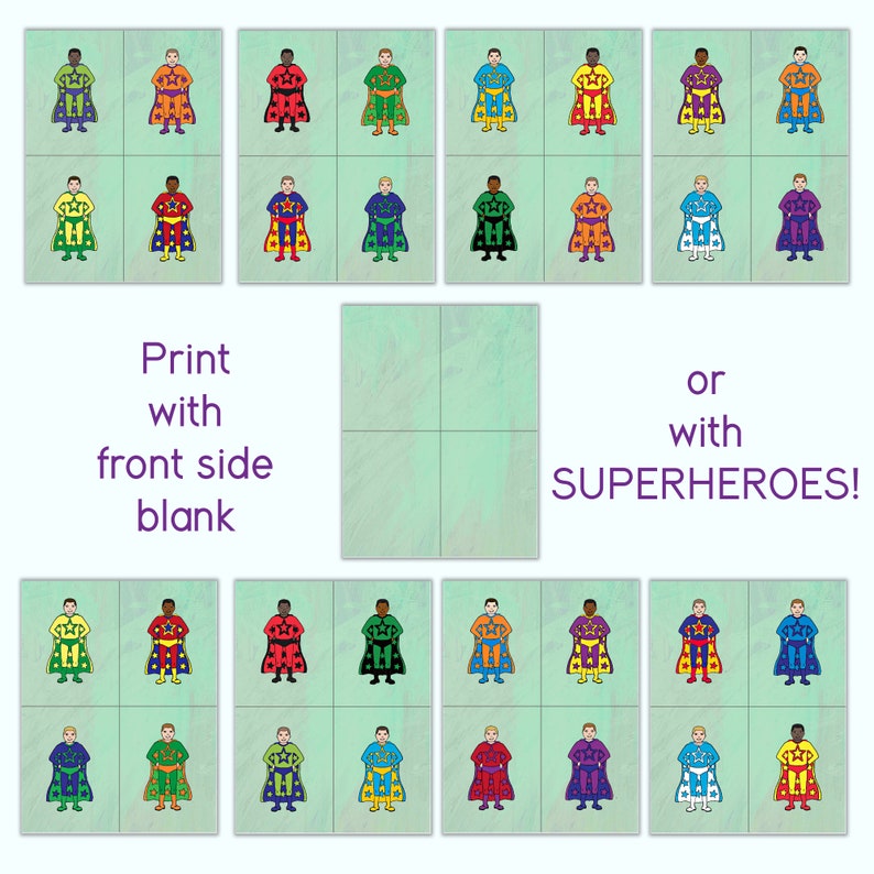 Superhero Number Flashcards, Superhero Counting Flashcards, Preschool ...