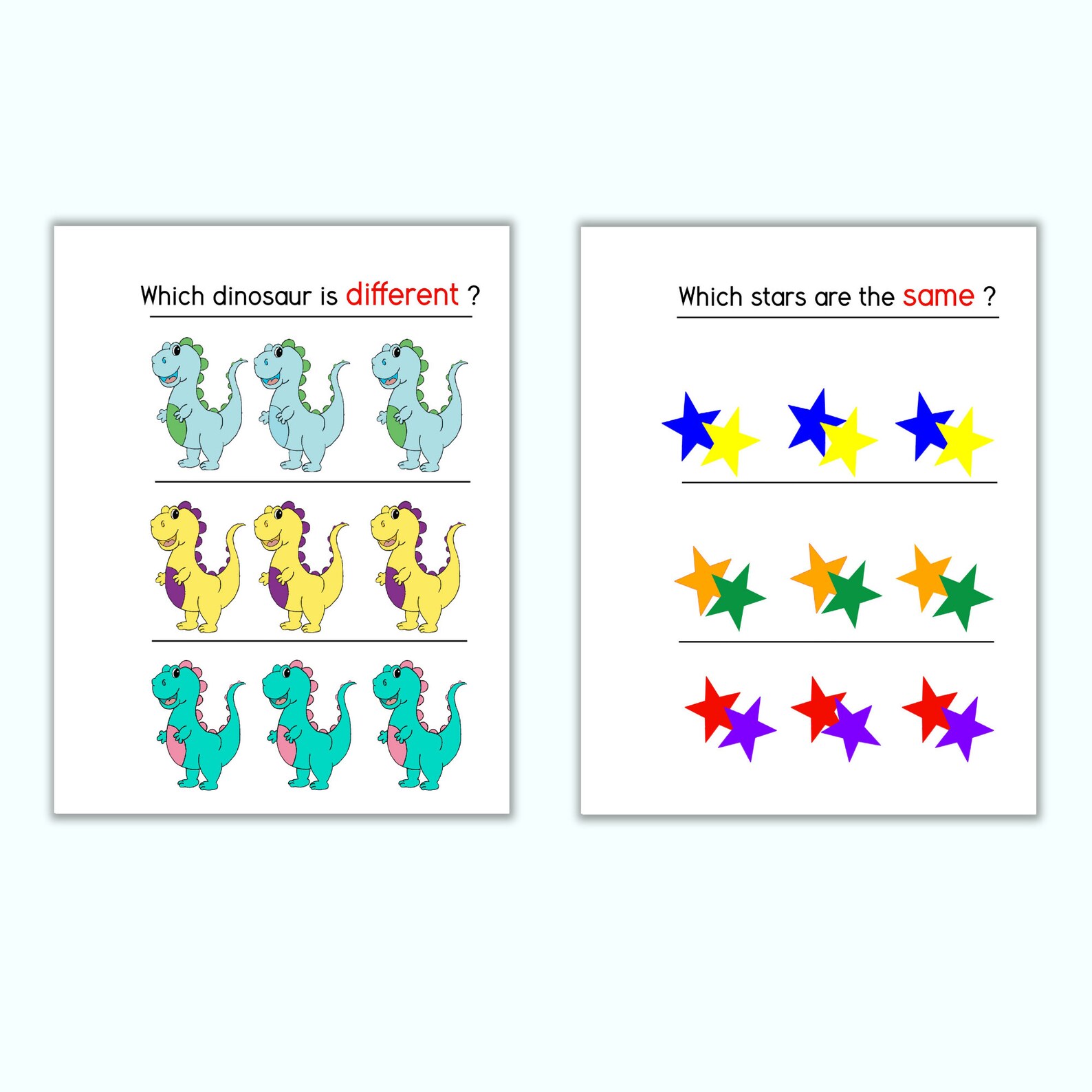 Dinosaur Math Pack, Preschool Math Pack, Math Printables, Preschool ...