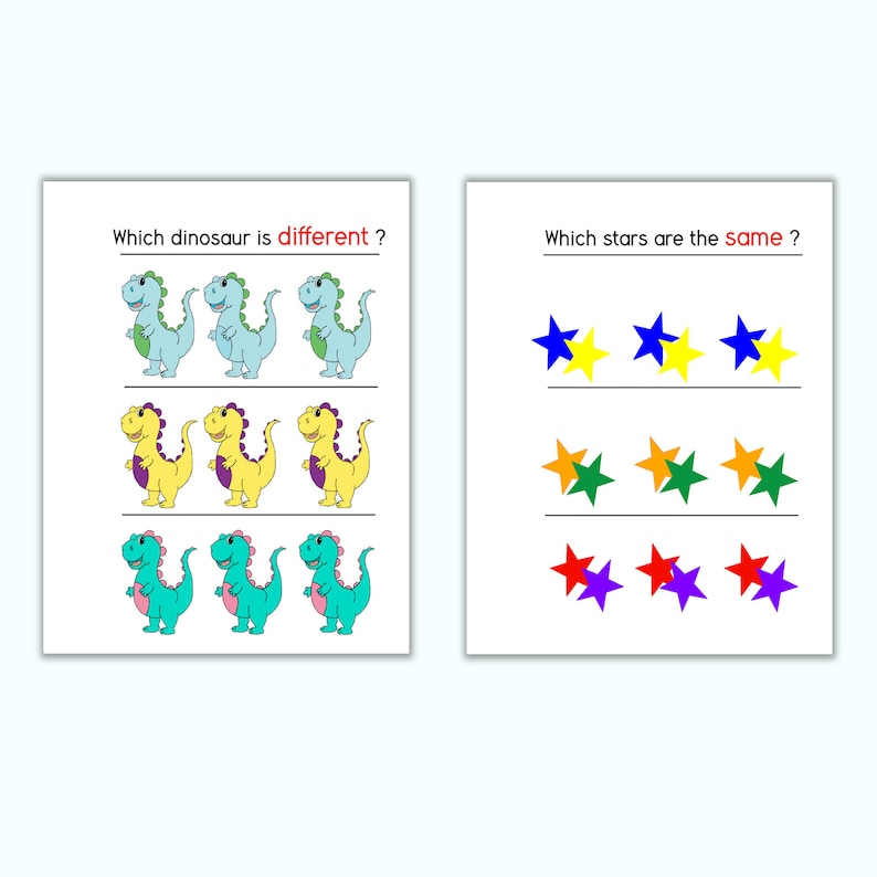 Dinosaur Math Pack, Preschool Math Pack, Math Printables, Preschool ...
