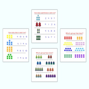 Superhero Math Pack, Preschool Math Pack, Math Printables, Preschool ...