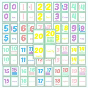 Princess Number Flashcards, Princess Counting Flashcards, Preschool ...