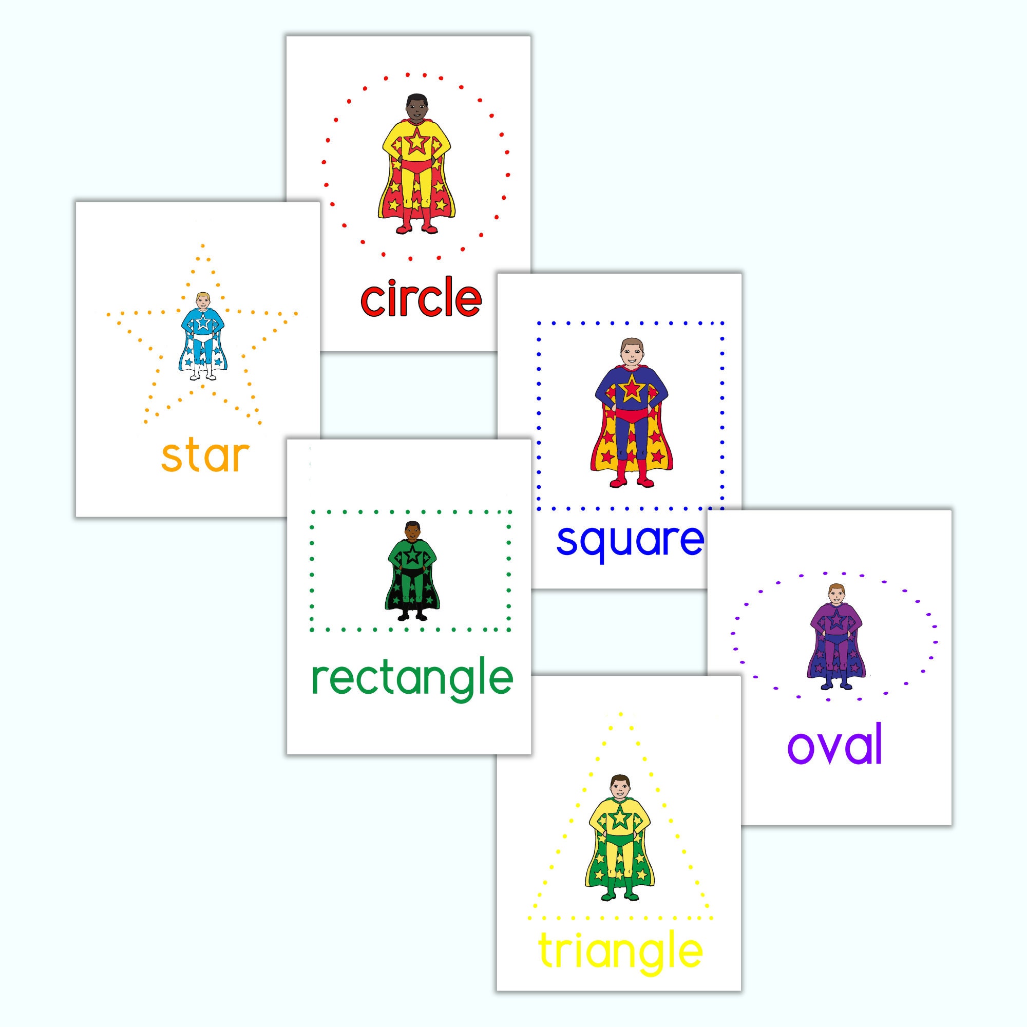 Superhero Shapes and Colors,shapes and Colors Workbook,preschool Shapes ...