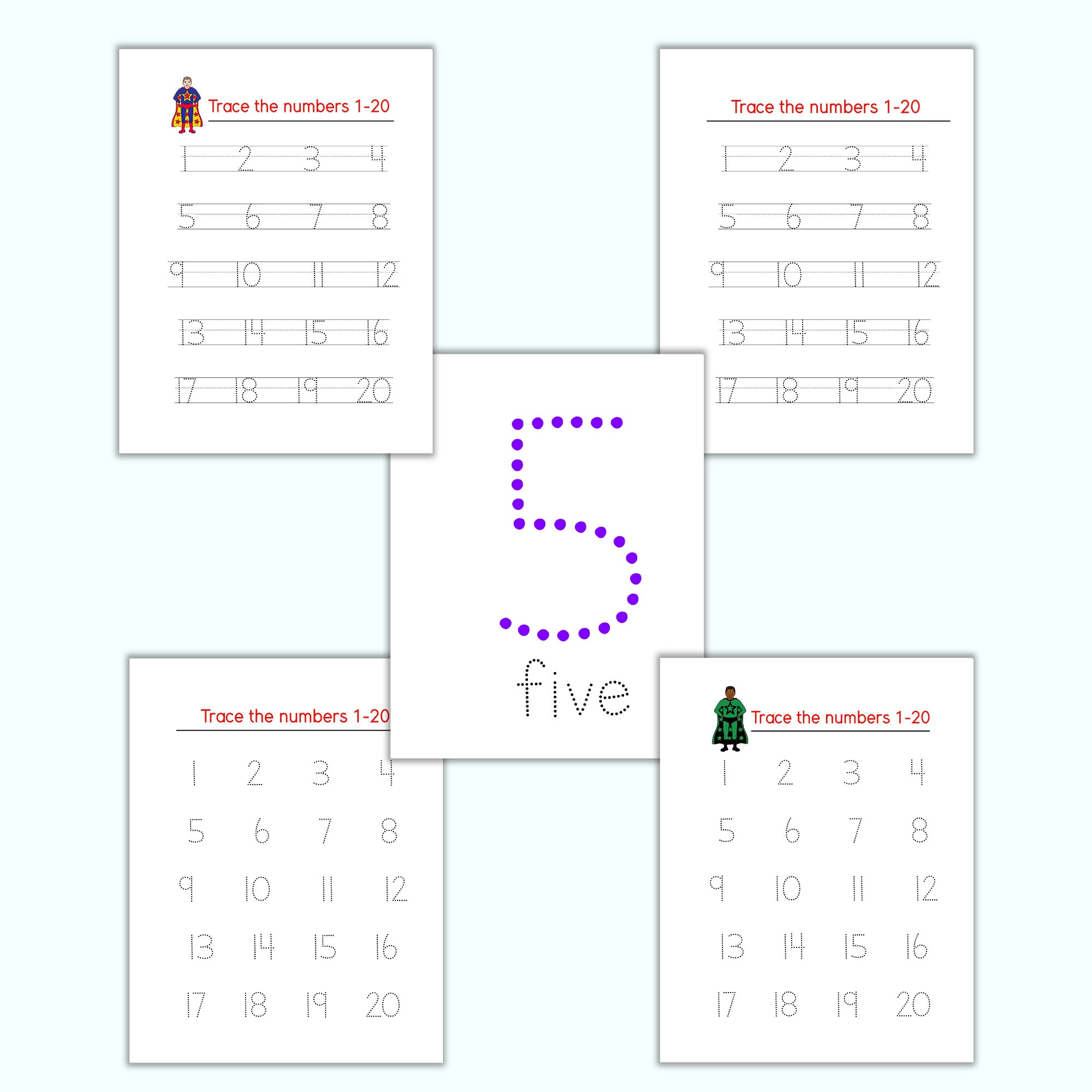 Superhero Tracing Pack, Superhero Preschool, Preschool Tracing ...