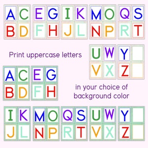 Unicorn Letter Flashcards, Unicorn Alphabet Flashcards, Preschool ...
