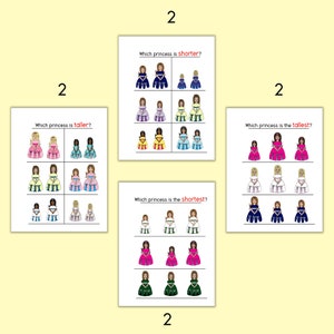 Princess Math Pack Preschool Math Pack Math Printables - Etsy