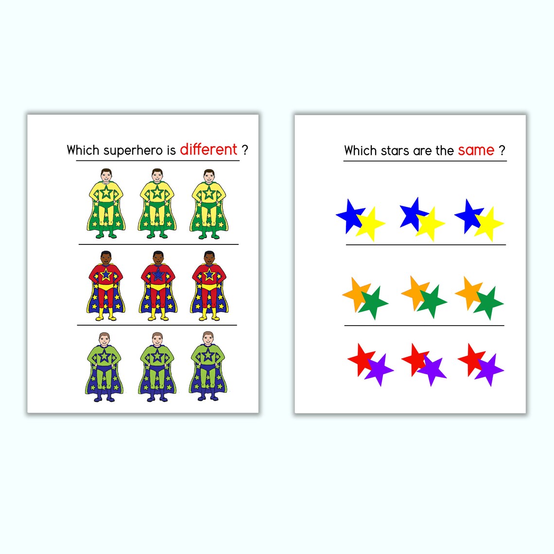 Superhero Math Pack, Preschool Math Pack, Math Printables, Preschool ...