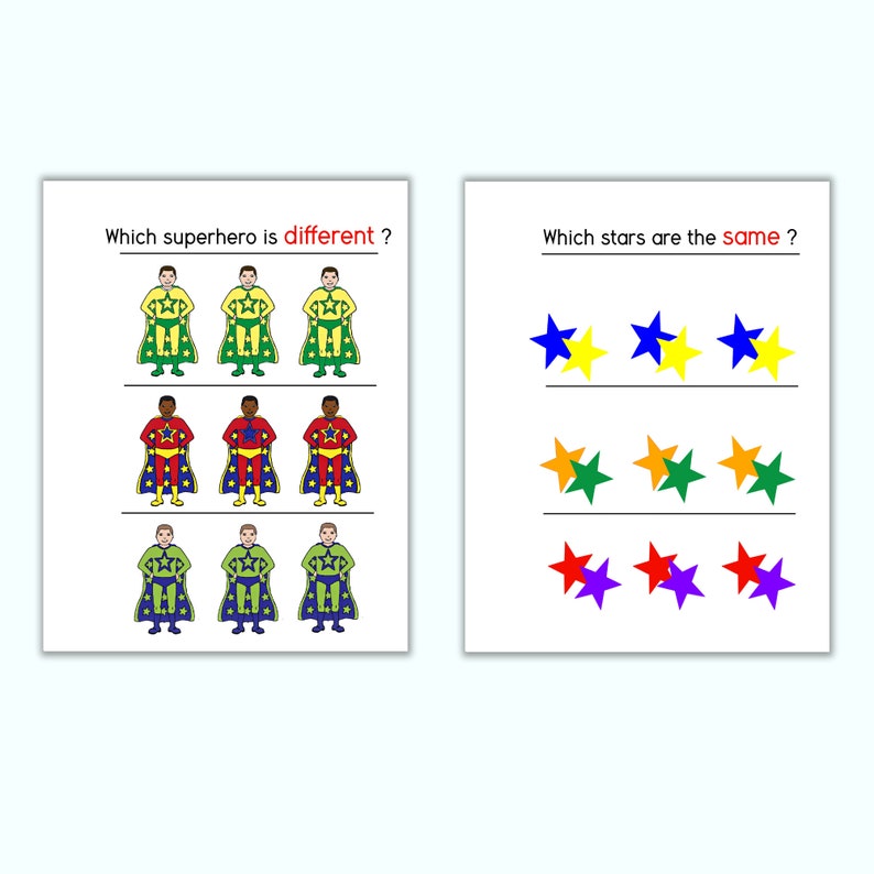 Superhero Math Pack, Preschool Math Pack, Math Printables, Preschool ...