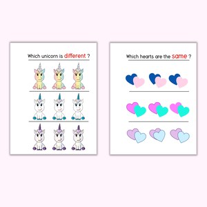 Unicorn Math Pack, Preschool Math Pack, Math Printables, Preschool Math ...