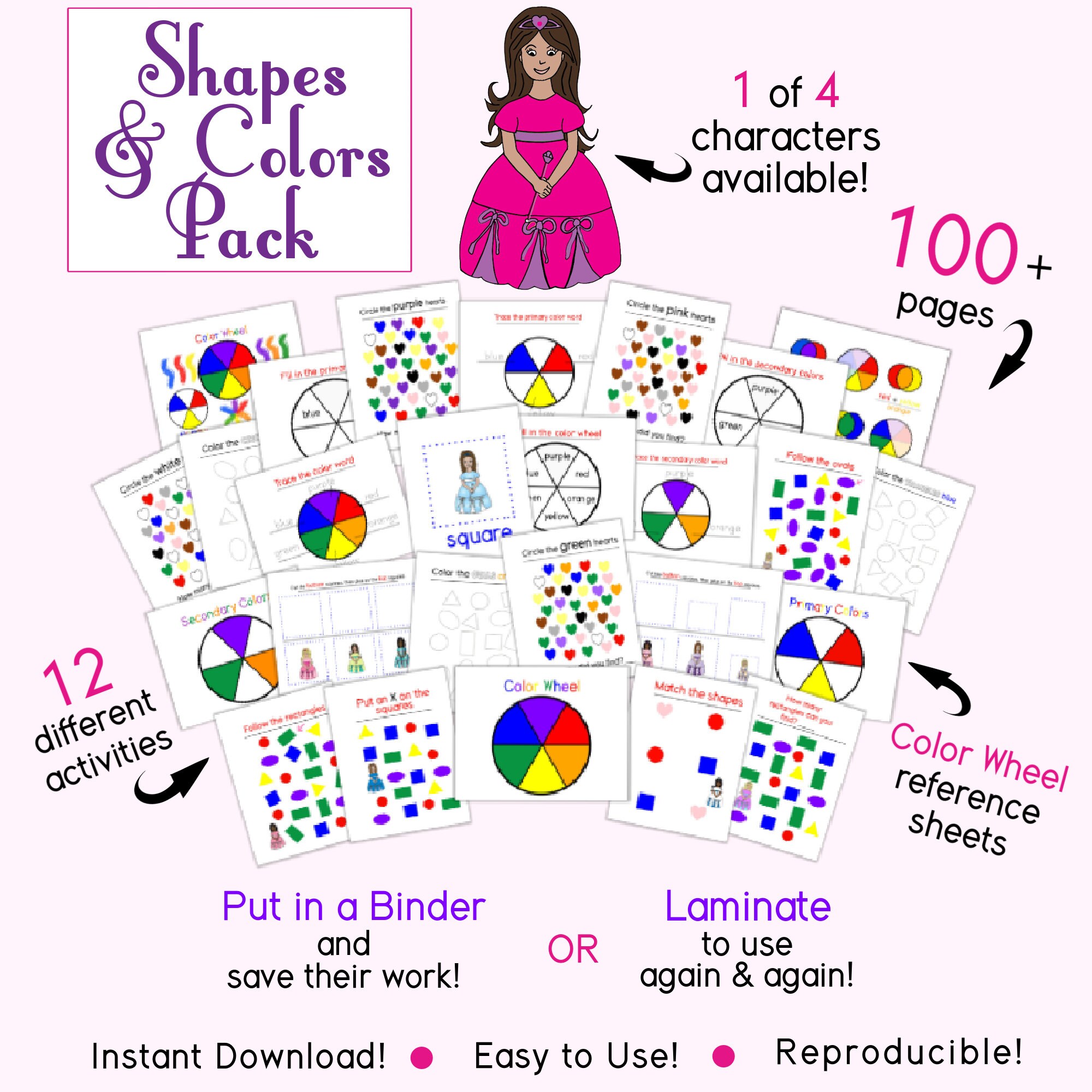 Princess Preschool Bundle, Princess Kindergarten Bundle, Preschool ...