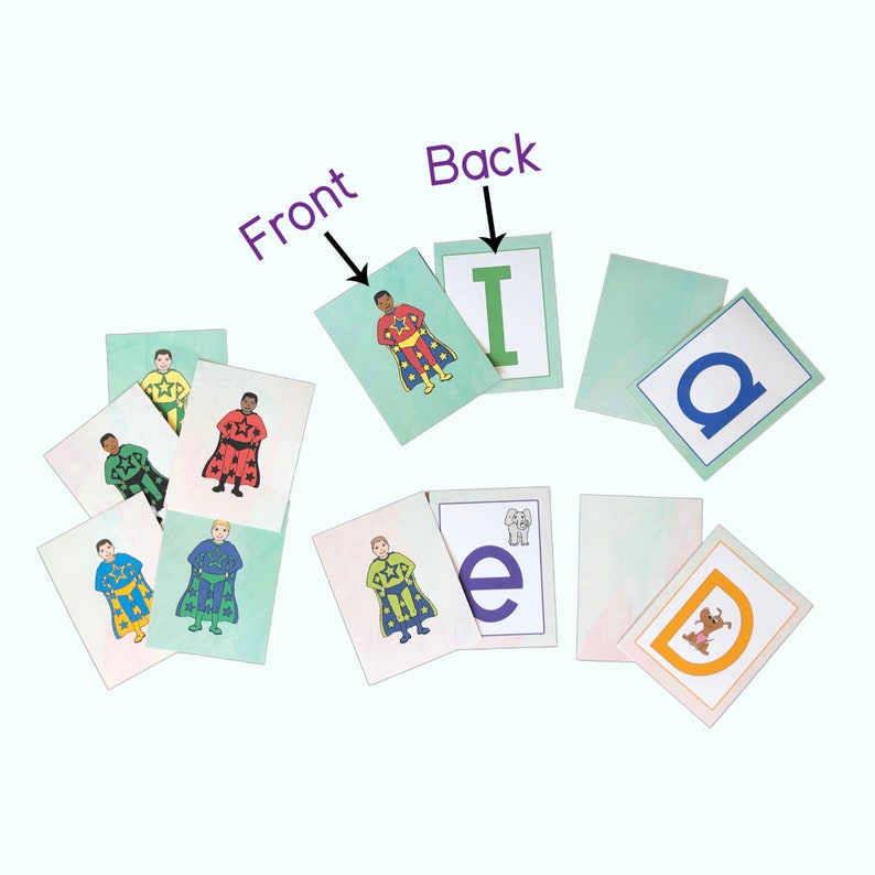 Superhero Letter Flashcards, Superhero Alphabet Flashcards, Preschool ...