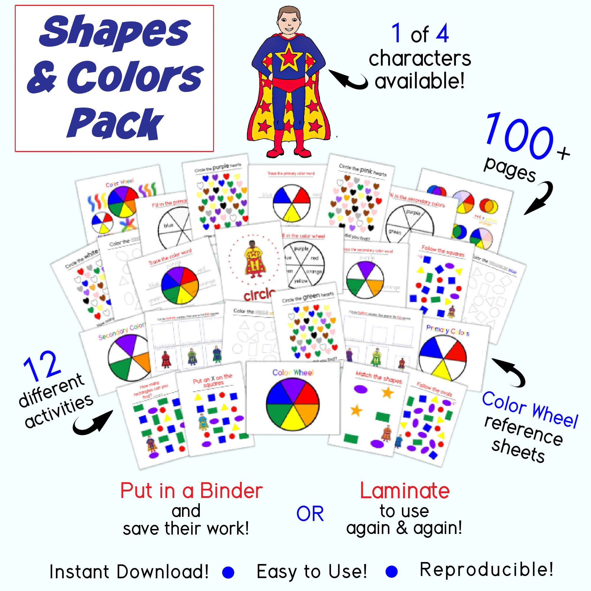 Superhero Preschool Bundle, Superhero Kindergarten Bundle, Preschool ...