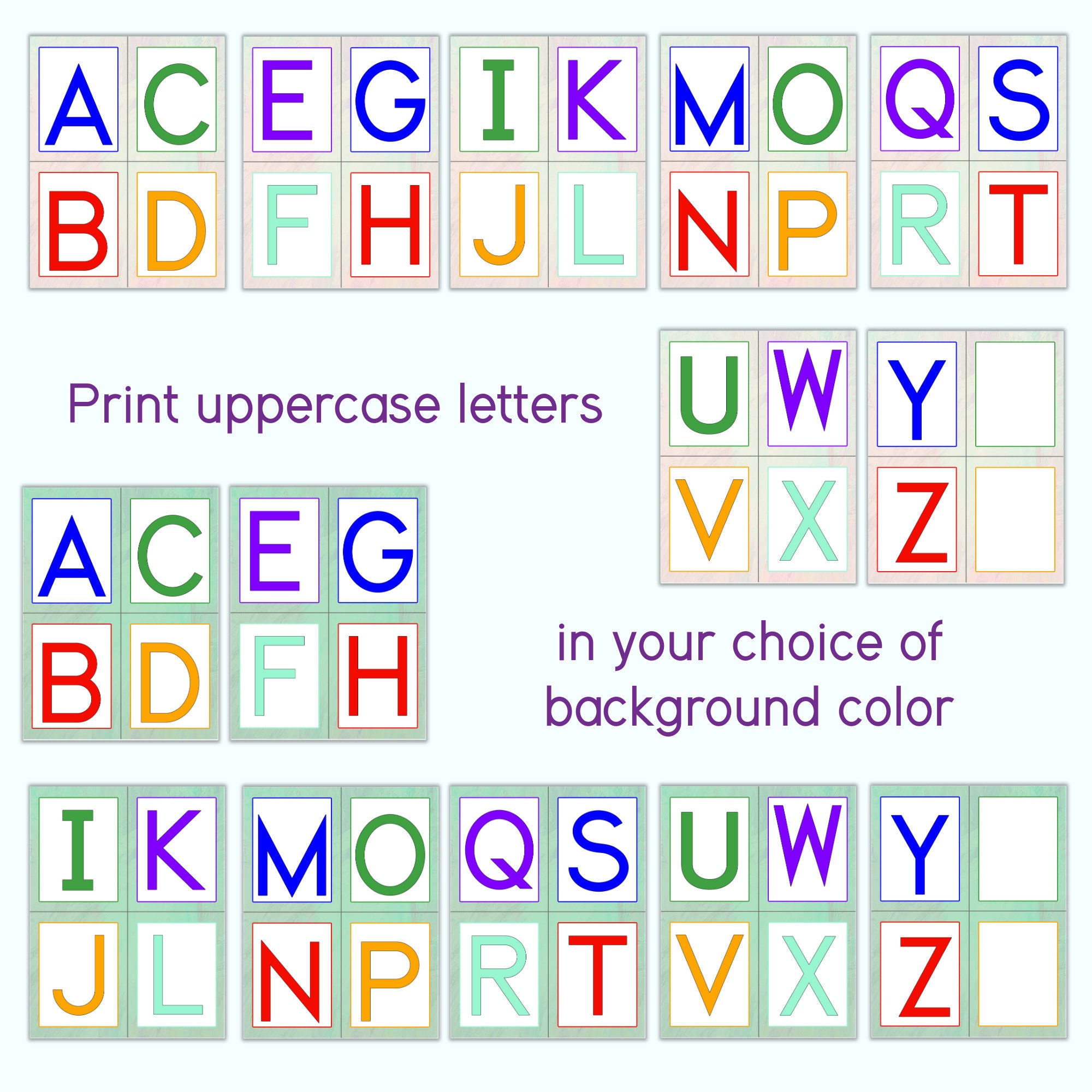 Dinosaur Letter Flashcards, Dinosaur Alphabet Flashcards, Preschool ...