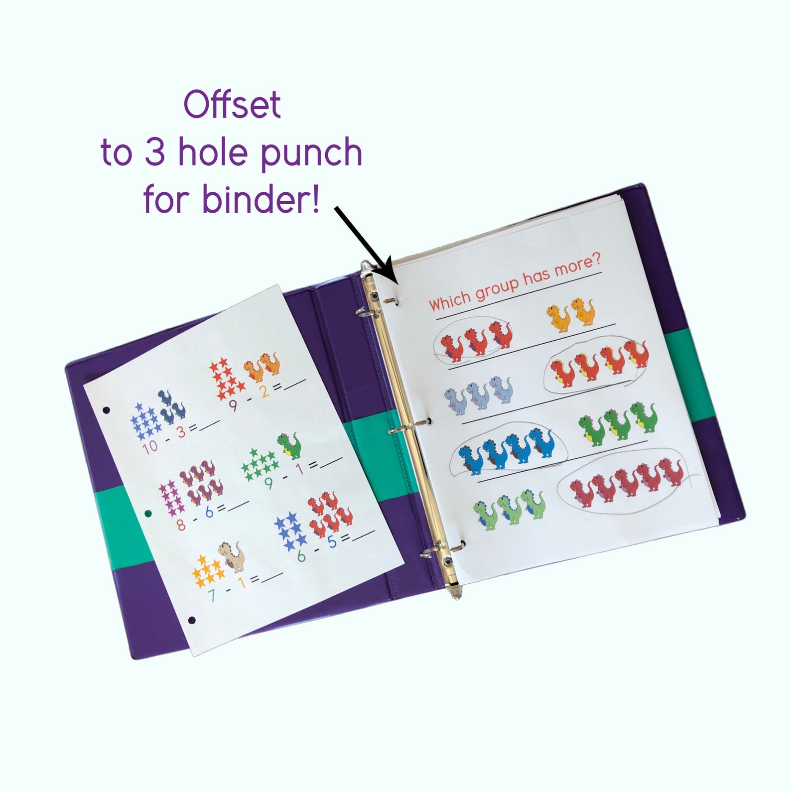 Dinosaur Math Pack, Preschool Math Pack, Math Printables, Preschool ...