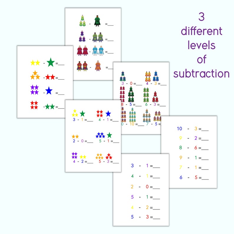 Superhero Math Pack, Preschool Math Pack, Math Printables, Preschool ...