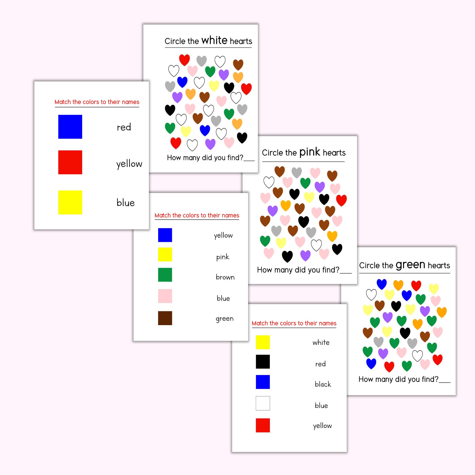 Unicorn Shapes and Colors Shapes and Colors Workbook - Etsy