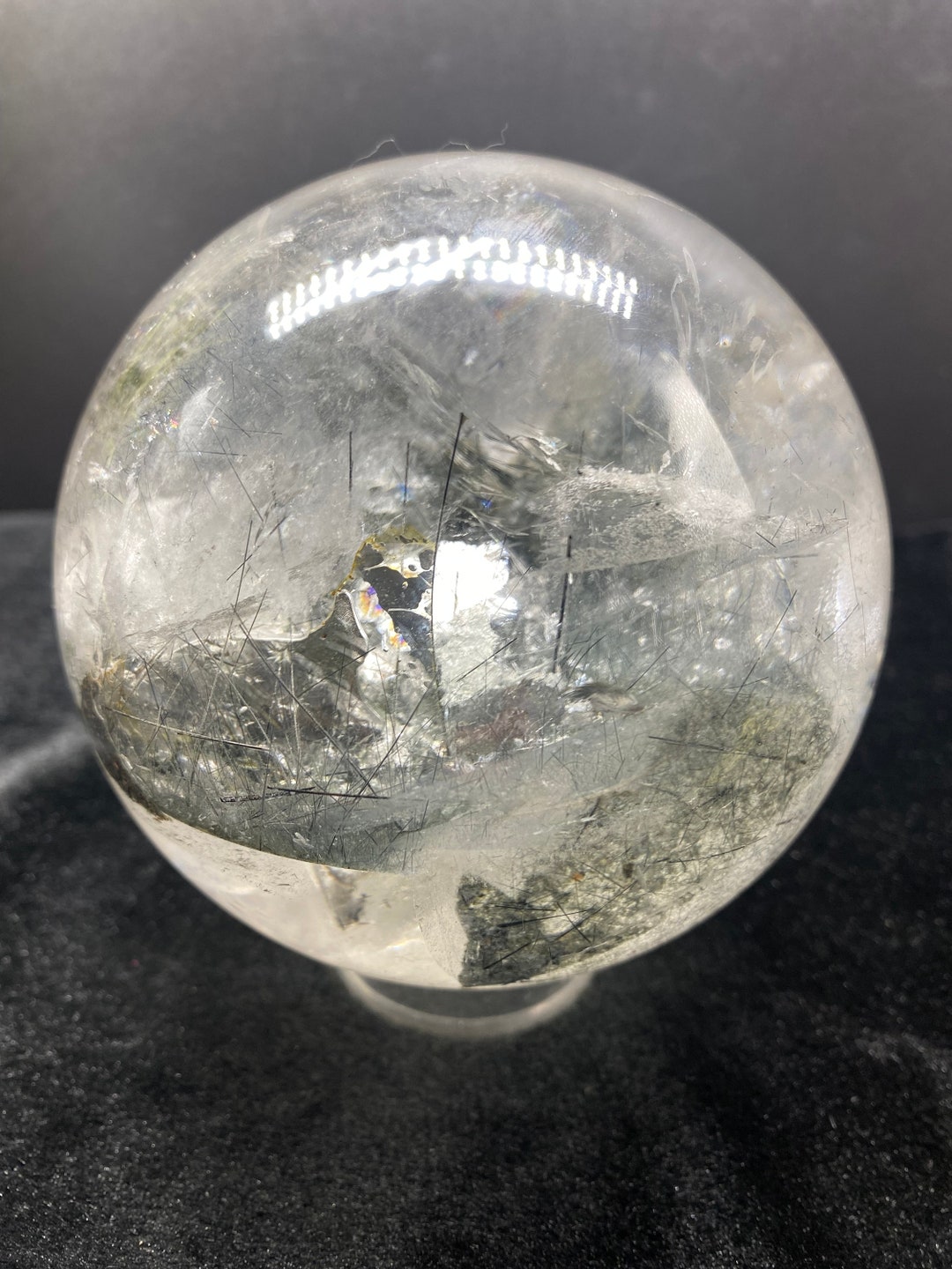 Collectors Piece XXL Rare Blue Rutile Black Tourmaline Clear - Etsy