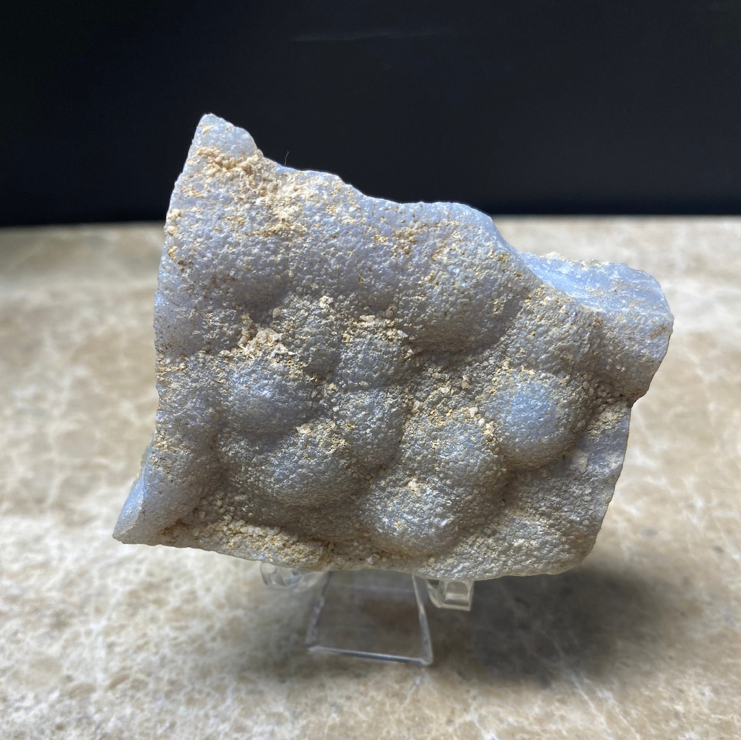 Rare Natural Botryoidal Blue Lace Agate Specimen - Etsy