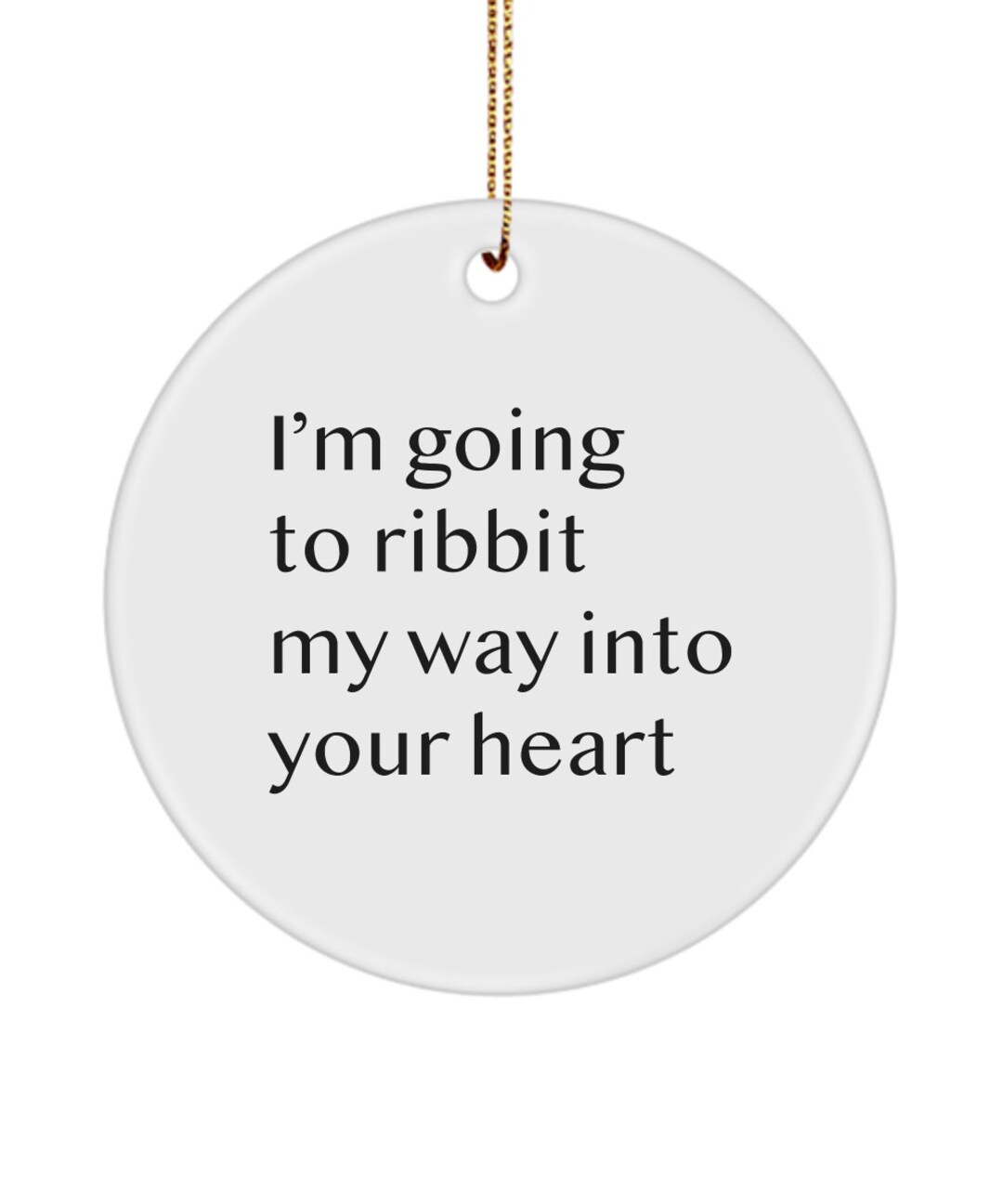 Funny Frog Lover Ornament, Frog Christmas Ornament, Froggy Lover Gift ...