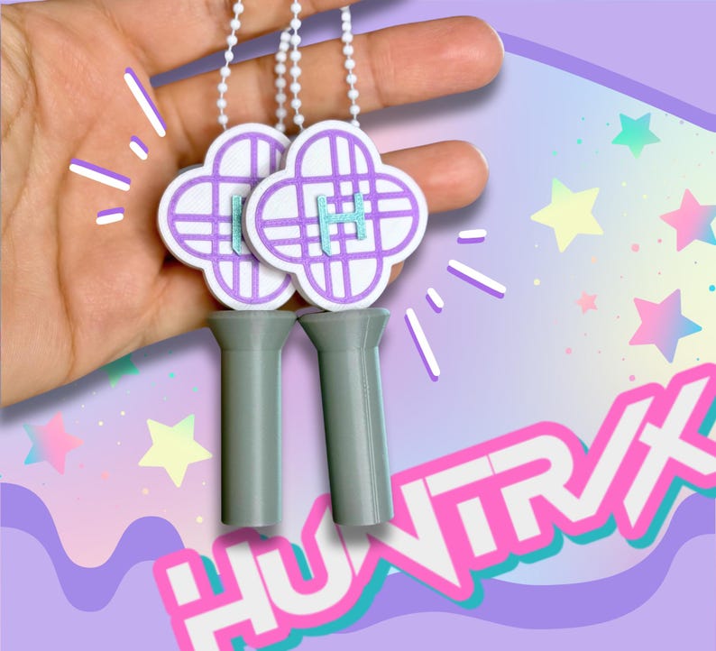 K-pop Inspired | Demon Hunter | Huntrix Charm | Light Stick Keychain ...