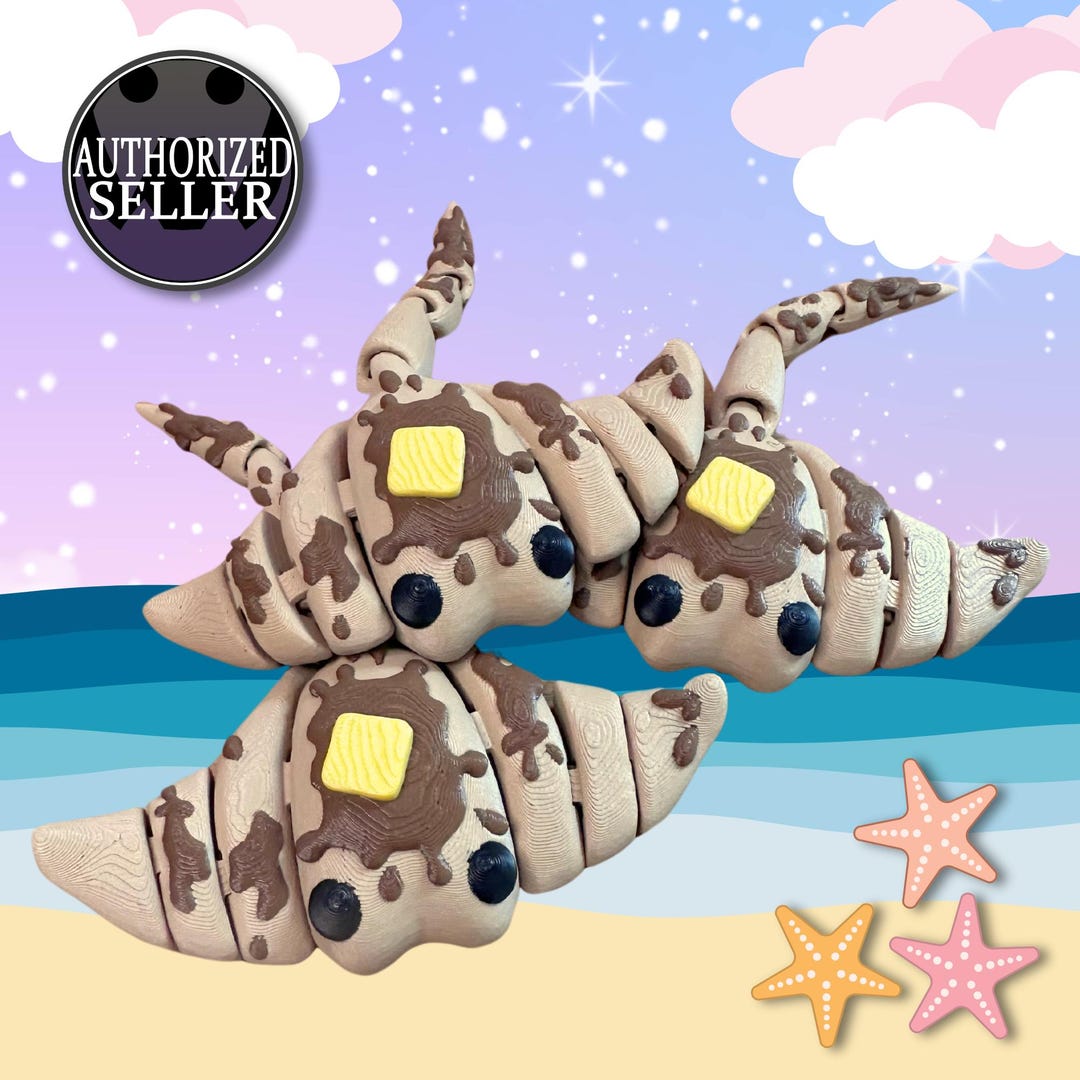 3D Printed Flappy Jack | Sea Pancake | Stingray Articulated Fidget Toy ...