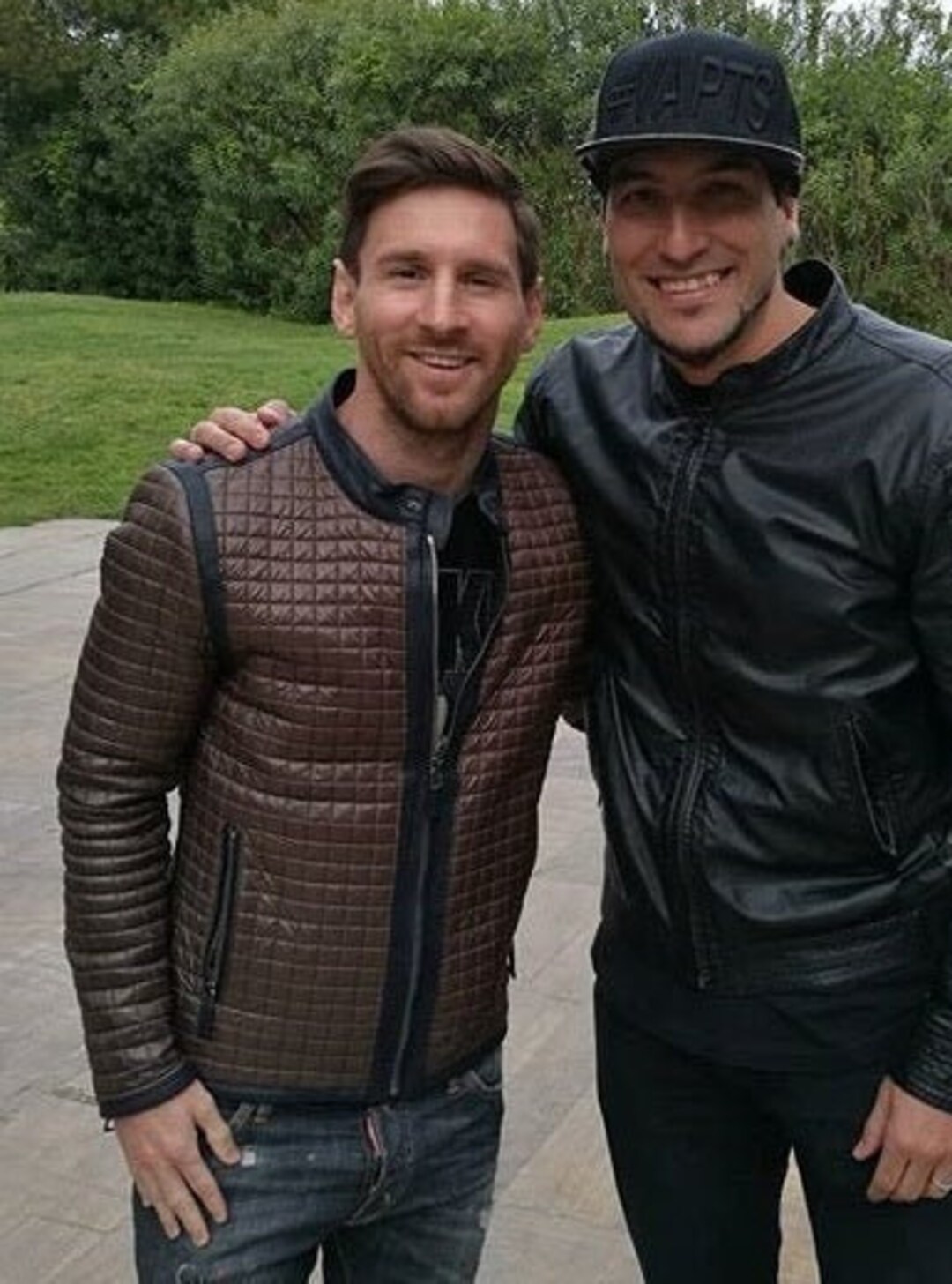 Lionel Messi Brown Leather Quilted Jacket for Men - Etsy