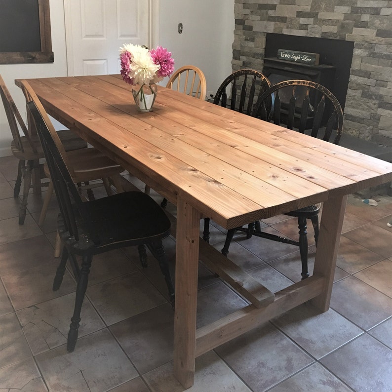 Farmhouse Table Plans: DIY Woodworking Project (PDF Download) - Etsy