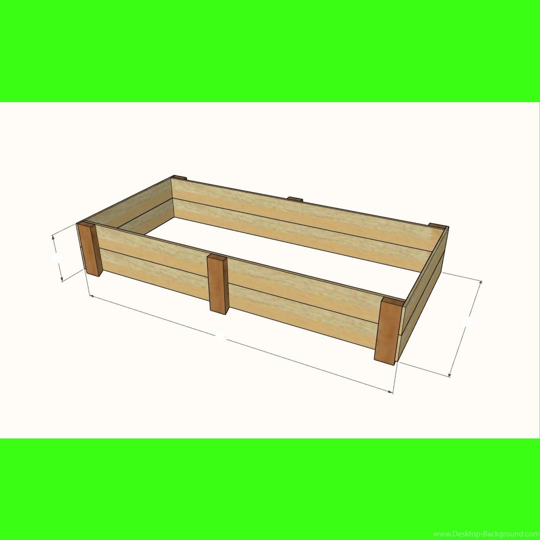 Raised Garden Bed DIY Plans: 3x6 Ft Planter Box (PDF Download) - Etsy