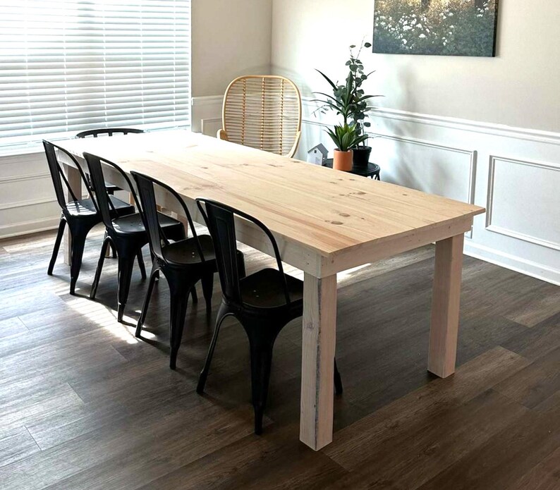 DIY Rustic Farmhouse Table Woodworking Plans (PDF) - Etsy
