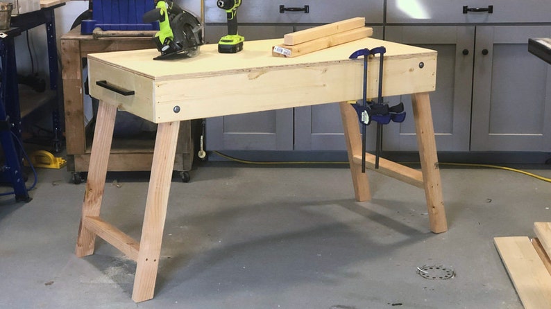Portable Workbench Plans PDF Download - Etsy