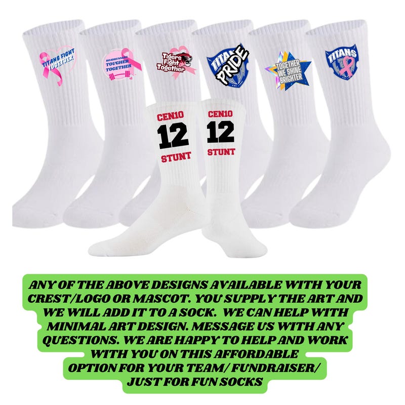 Cheer Socks - Etsy