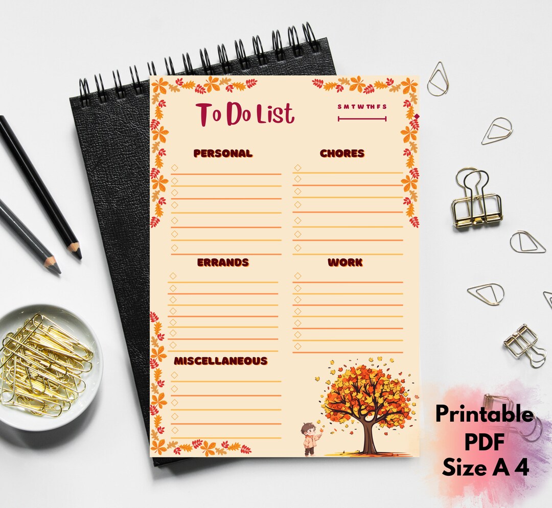 To-do List Fall - Etsy