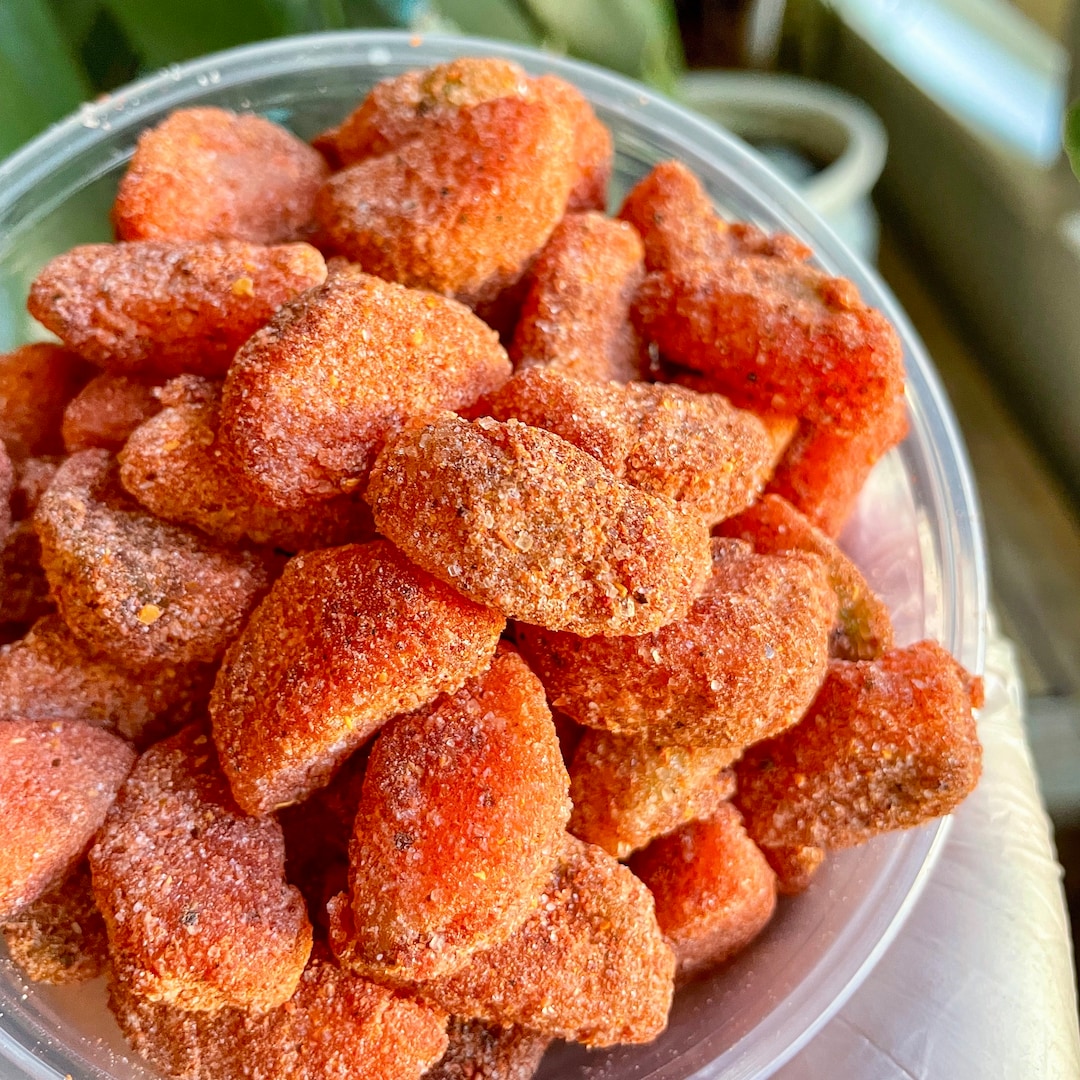 Sour Watermelon - Dulces Enchilados- Spicy Candy- Chamoy and Tajin - Etsy