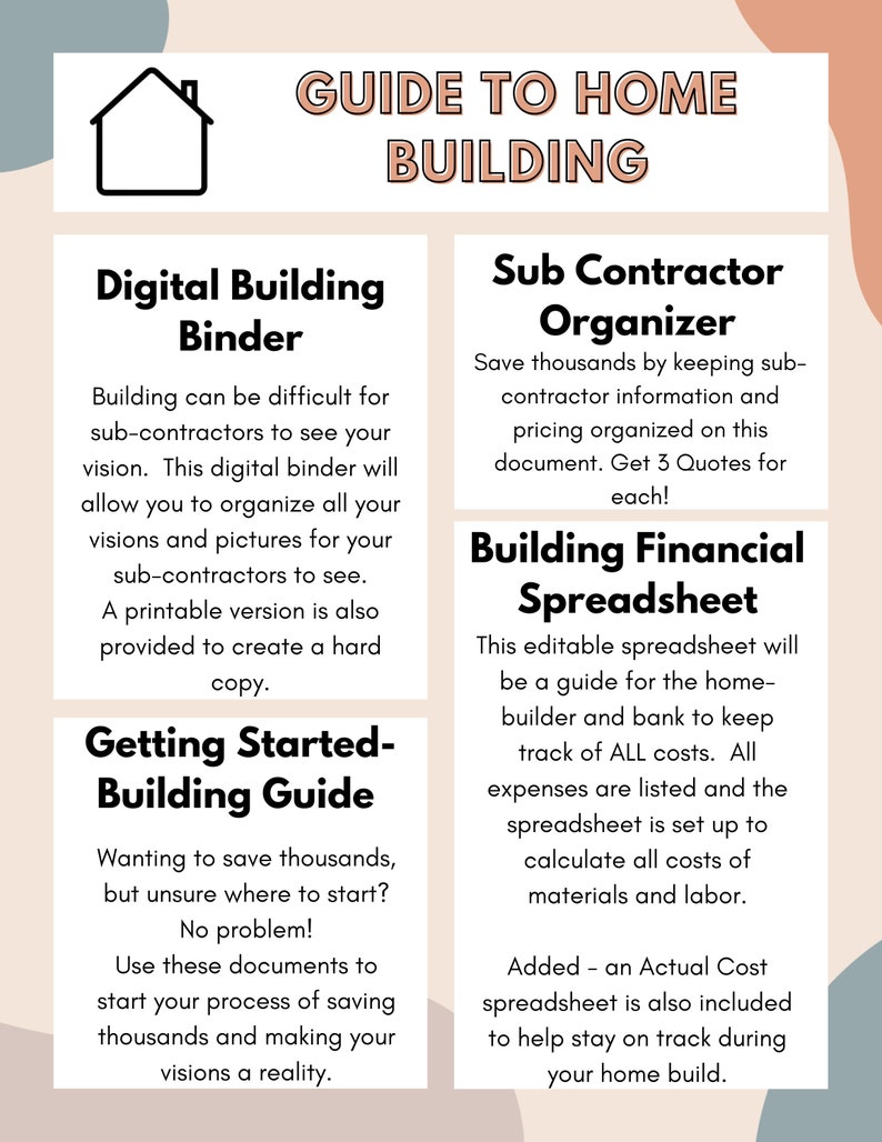 Guide to Home Building - Etsy