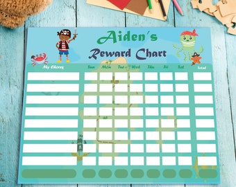 Reward Chart Pirate - Etsy