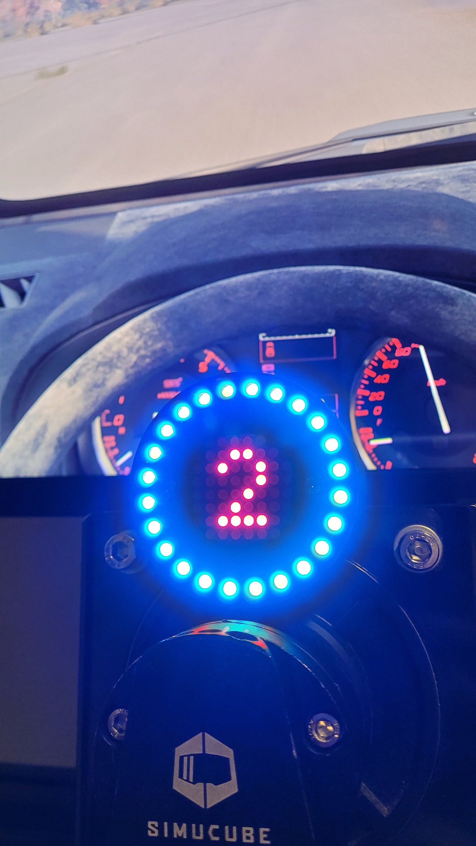 Dot Matrix Display Sim Racing Gauge for Simhub With RGB Sweep: Show ...