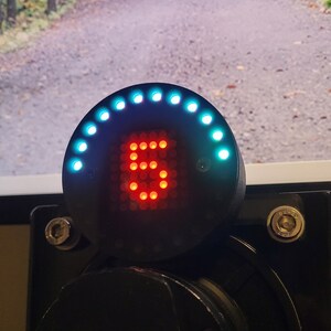 Dot Matrix Display Sim Racing Gauge for Simhub With RGB Sweep: Show ...