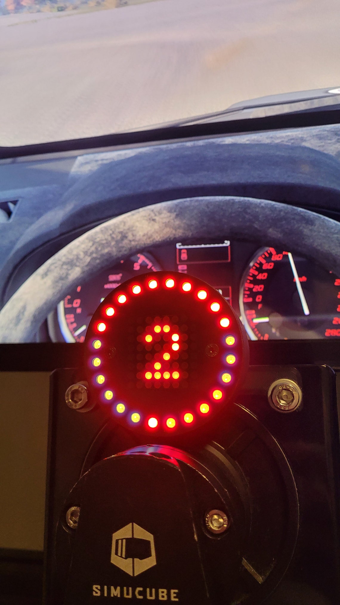 Dot Matrix Display Sim Racing Gauge for Simhub With RGB Sweep: Show ...