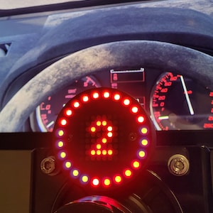Dot Matrix Display Sim Racing Gauge for Simhub With RGB Sweep: Show ...