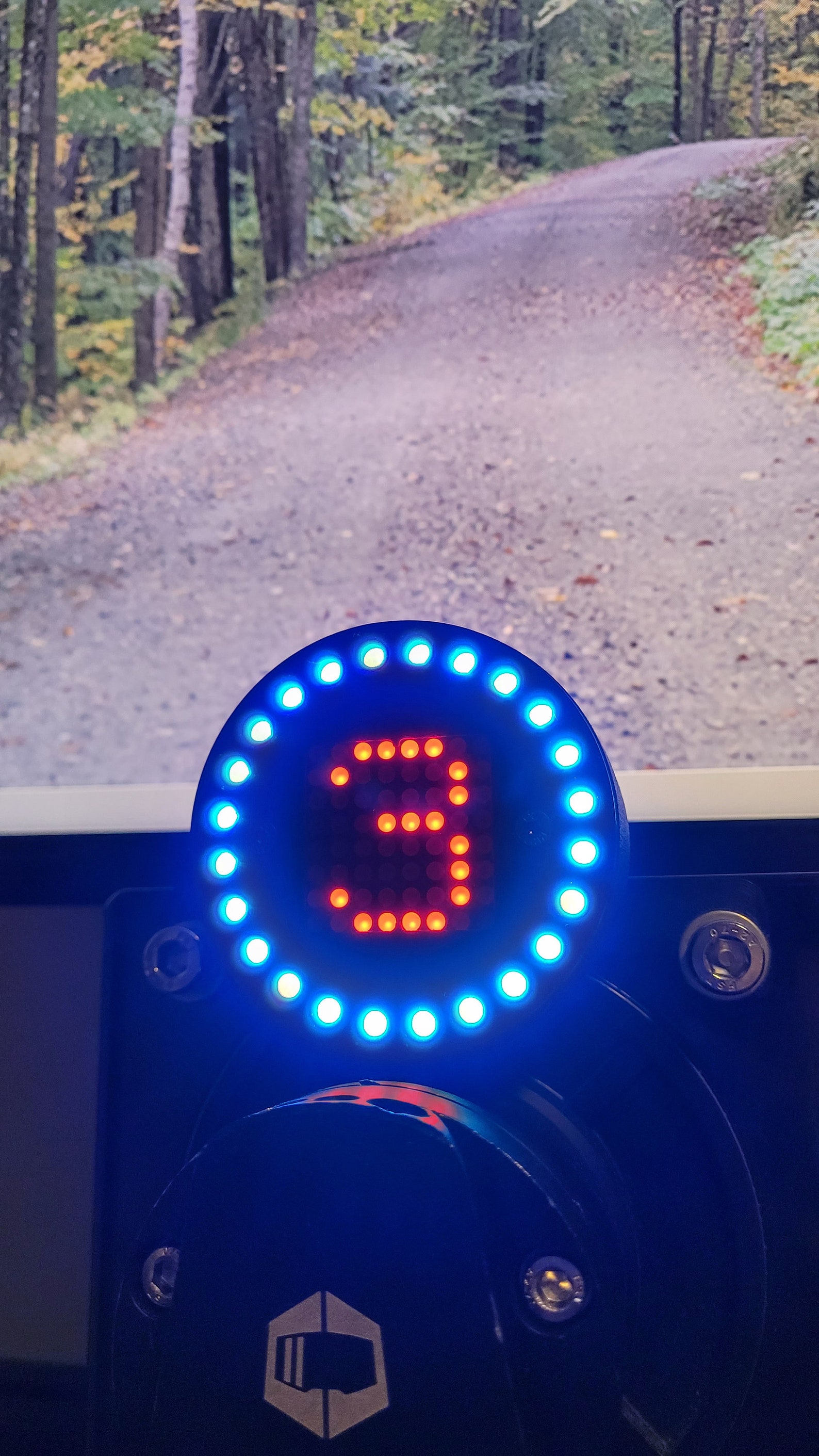 Dot Matrix Display Sim Racing Gauge for Simhub With RGB Sweep: Show ...