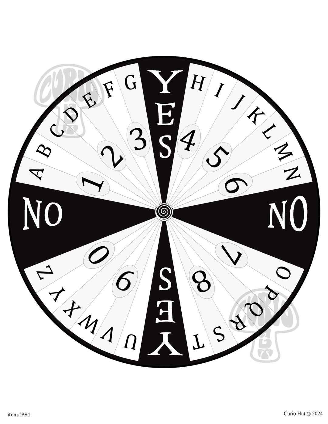 General Purpose Pendulum Board – Alphabet Number Yes/no Divination to ...