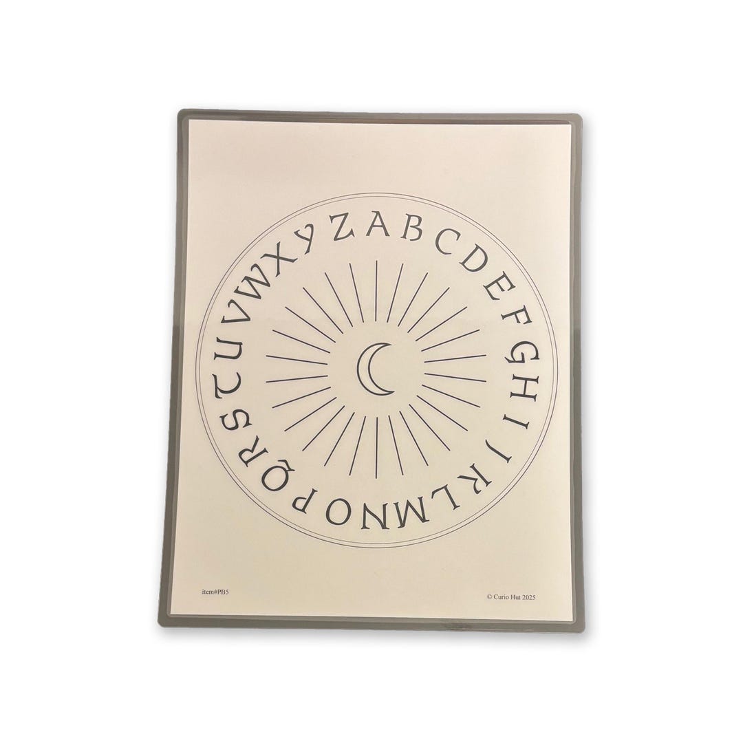 Alphabet Pendulum Board – Laminated 10mil – A–Z Letter Divination – by ...